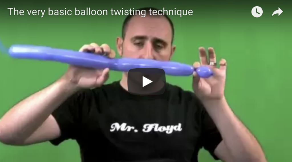Basic balloon twisting technique - MJ Creations